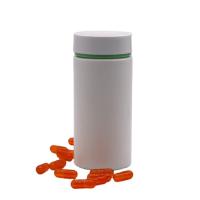 China 200ml HDPE Plastic Pill Bottle Jar with Matte Body Custom Embossed Logo for sale
