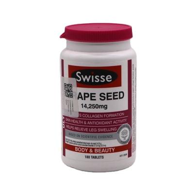 China 250ml Round HDPE Plastic Bottle for Capsule Supplements with Tearing Off Cap for sale