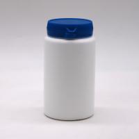 China 250ml Round HDPE Plastic Bottle for Capsule Supplements with Tearing Off Cap for sale