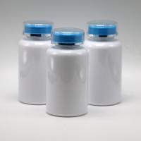 China Customized 200ml PET Plastic Pill Bottle with Screw Cap for Pill Powder Capsule Tablet for sale