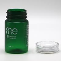 China Round Shape 70ml PET Plastic Bottle with Screw Cap and Custom Label Printing Service for sale