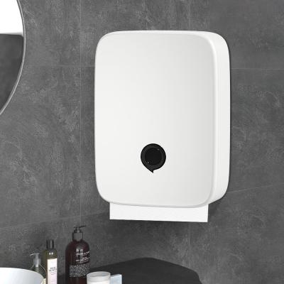 China ABS Plastic Manual Paper Dispenser Wall Mounted - 265x100x360mm N-Fold Towel Holder for Hotels & Homes for sale