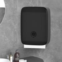 China Wall Mounted ABS Plastic Paper Towel Dispenser 265x100x360mm for Home Hotel Bathroom Kitchen Multifold Tissue Box for sale