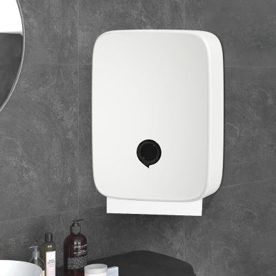 China Modern ABS Plastic Multi-Towel Paper Dispenser - Wall Mount N-Fold C-Fold Holder for Hotels Offices 300-400 Daily Output for sale