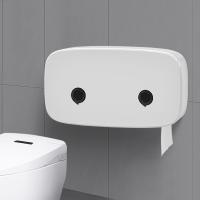 China ABS Plastic Double Roll Toilet Paper Dispenser 510×126×285mm Wall Mounted for Hotels & Commercial Use for sale