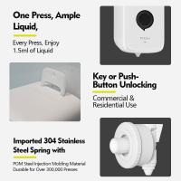 China 1000ml Wall Mounted Manual Soap Dispenser - ABS Plastic Sanitizer Dispenser for Commercial & Residential Use for sale