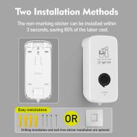 China 1000ml Wall Mounted Manual Soap Dispenser - ABS Plastic Sanitizer Dispenser for Commercial & Residential Use for sale