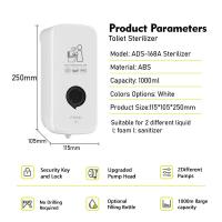 China 1000ml Wall Mounted Manual Soap Dispenser - ABS Plastic Sanitizer Dispenser for Commercial & Residential Use for sale