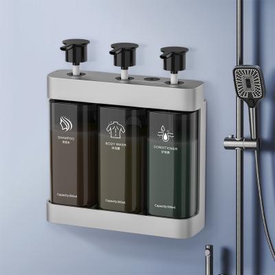 China Manual Wall Mounted Pump Soap Dispenser 500ML Lockable Liquid Dispenser for Hotels for sale