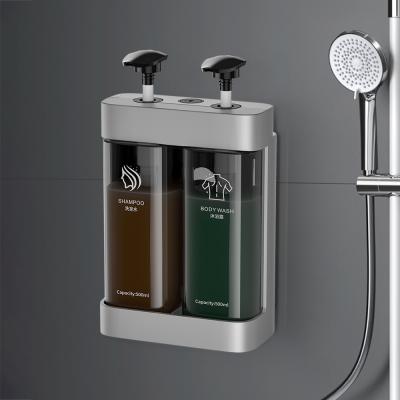 China Customizable Tamper Proof Double to Triple Wall Mounted Soap Dispenser with ABS Material for Liquid Soap for sale