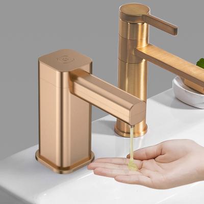 China Matt Black Automatic Infrared Sensor Soap Dispenser 140x50x130mm for Home Hotel Bathroom Kitchen Countertop for sale