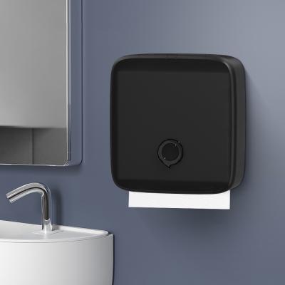 China ABS Plastic Multi Fold Towel Holder Dispenser Wall Mounted For Home Commercial Bathroom for sale