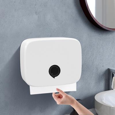 China Waterproof ABS Plastic N-Fold Paper Towel Dispenser 260x100x205mm Wall Mount for Hotels & Commercial Bathrooms for sale