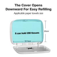 China Waterproof ABS Plastic N-Fold Paper Towel Dispenser 260x100x205mm Wall Mount for Hotels & Commercial Bathrooms for sale