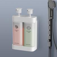 China Wall Mounted Transparent Bottle Soap Dispenser 140*79*237mm For Home And Hotel for sale