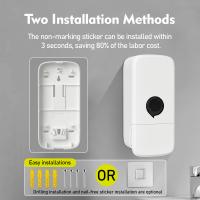 China Modern Wall Mounted Pump Soap Dispenser 800ML Refillable For Home Hotel Bathroom Kitchen for sale