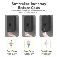 China Touchless Automatic Foam Soap Dispenser 1000ML Wall Mounted with Infrared Sensor and 3D Design for sale
