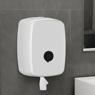 China ABS Plastic Center Pull Paper Towel Dispenser - Wall Mounted No Drilling Installation for Commercial Use for sale