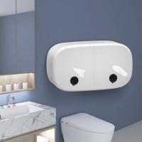 China Manual Center Feed Toilet Tissue Dispenser - Wall Mount Double Roll Holder ABS Plastic with Logo Customization for sale