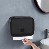 China Wall Mounted ABS Plastic Multifold Paper Towel Dispenser 260x100x205mm No Drill Bathroom Holder for sale