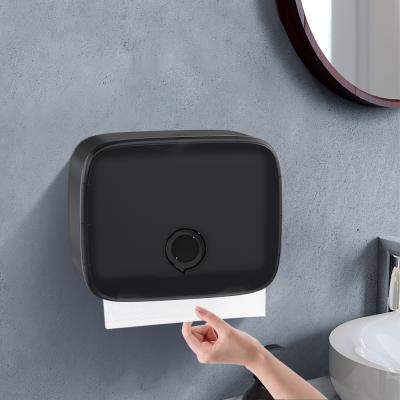 China Wall Mounted ABS Plastic Multifold Paper Towel Dispenser 260x100x205mm No Drill Bathroom Holder for sale
