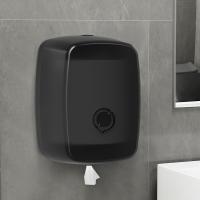 China ABS Plastic Center Feed Paper Towel Dispenser Wall Mounted Lockable 800 Sheet Capacity Commercial Grade for sale