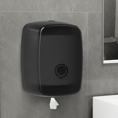 China ABS Plastic Center Feed Paper Towel Dispenser Wall Mounted Lockable 800 Sheet Capacity Commercial Grade for sale