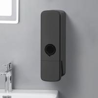 China Durable ABS Manual Soap Dispenser 300ML-1000ML Capacity with Adhesive Wall Mount for Home and Hotel Bathrooms for sale