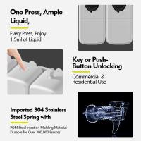 China 300ml Wall Mounted Foam Soap Dispenser - Durable ABS Construction with No-Drill Installation for Bathroom & Kitchen for sale