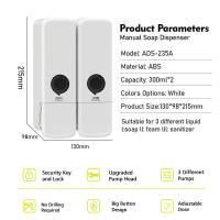 China 300ml Wall Mounted Foam Soap Dispenser - Durable ABS Construction with No-Drill Installation for Bathroom & Kitchen for sale