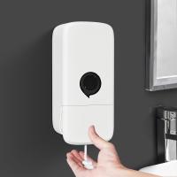 China ABS 800ML Refillable Shampoo Dispenser Wall Mounted for Hotels and Commercial Bathrooms with Custom Logo Option for sale