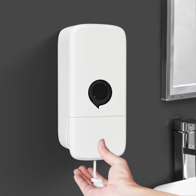 China ABS 800ML Refillable Shampoo Dispenser Wall Mounted for Hotels and Commercial Bathrooms with Custom Logo Option for sale
