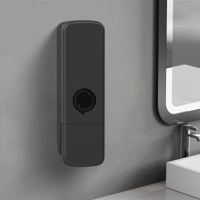 China 300ml Wall Mounted Manual Soap Dispenser 65x75x220mm ABS Plastic for Hotels & Commercial Use for sale
