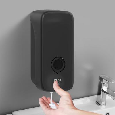 China 500ML Manual Wall Mounted Soap Dispenser 90x90x200mm ABS Plastic for Home and Hospital Use for sale