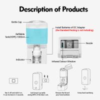 China Wall Mounted Touchless Soap Dispenser , Infrared Sensor Operated , 1000ml Liquid Soap Dispenser for Hotel Restroom and Public Washroom for sale