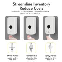China Touchless Automatic Foam Soap Dispenser with 1000ml Capacity Wall Mounted Installation and ABS Plastic Material for sale