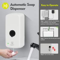 China Touchless Automatic Foam Soap Dispenser with 1000ml Capacity Wall Mounted Installation and ABS Plastic Material for sale