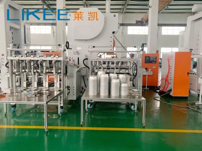 China Automatic LK-T63 Aluminum Foil Container Pressing Machine 6.5 Inch 32 Micro Round Pan for sale