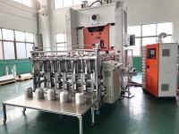 China 130tons Automatic Aluminium Foil Food Container Making Machine With Silver White Appearance for sale