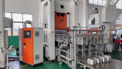 China Four Cavity Aluminum Foil Container Making Machine Power Consumption H-Type Easy Operation for sale