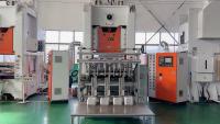 China Mechanical Power Source Aluminum Foil Container Machine With Mitsubishi Inverter for sale
