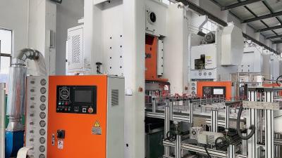 China Aluminium Foil Food Container Making Machine 35-68 Strokes Per Minute Working Speed for sale