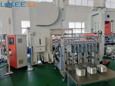 China Mitsubishi PLC Control 12000pcs/hr Production Capacity Aluminium Foil Food Container Making Machine for sale
