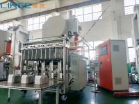 China 12000pcs/Hour Aluminum Foil Container Making Machine with 12 Solenoid Valves for sale