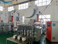China 12000pcs/Hour Aluminum Foil Container Making Machine with 12 Solenoid Valves for sale