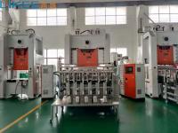 China Electric Adjustable Feeder Aluminum Foil Container Making Machine 4~5 Cavities 12000pcs/hour for sale