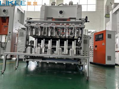 China LK-T130 Clean Surface Rectangular Disposable Aluminum Foil Tray 1 LB Making Machine for sale