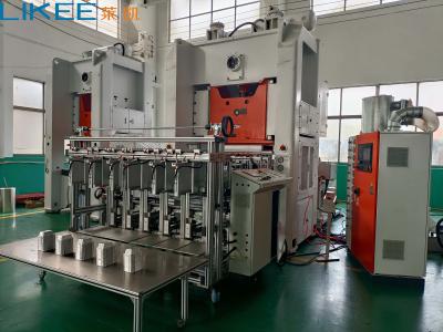 China Efficiency Siemens Motor Mitsubishi PLC Control Aluminium Foil Container Making Machine for sale