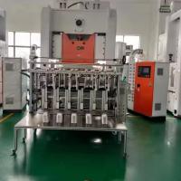 China Fully Automatic 35-70 Strokes/min Aluminum Foil Tray Making Machine With H Frame Appearance for sale