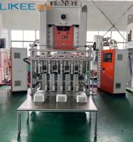 China WHITE ABD ORANGE C Frame Hydraulic Press Aluminum Foil Container Machine Automatic Wrapping Method for sale